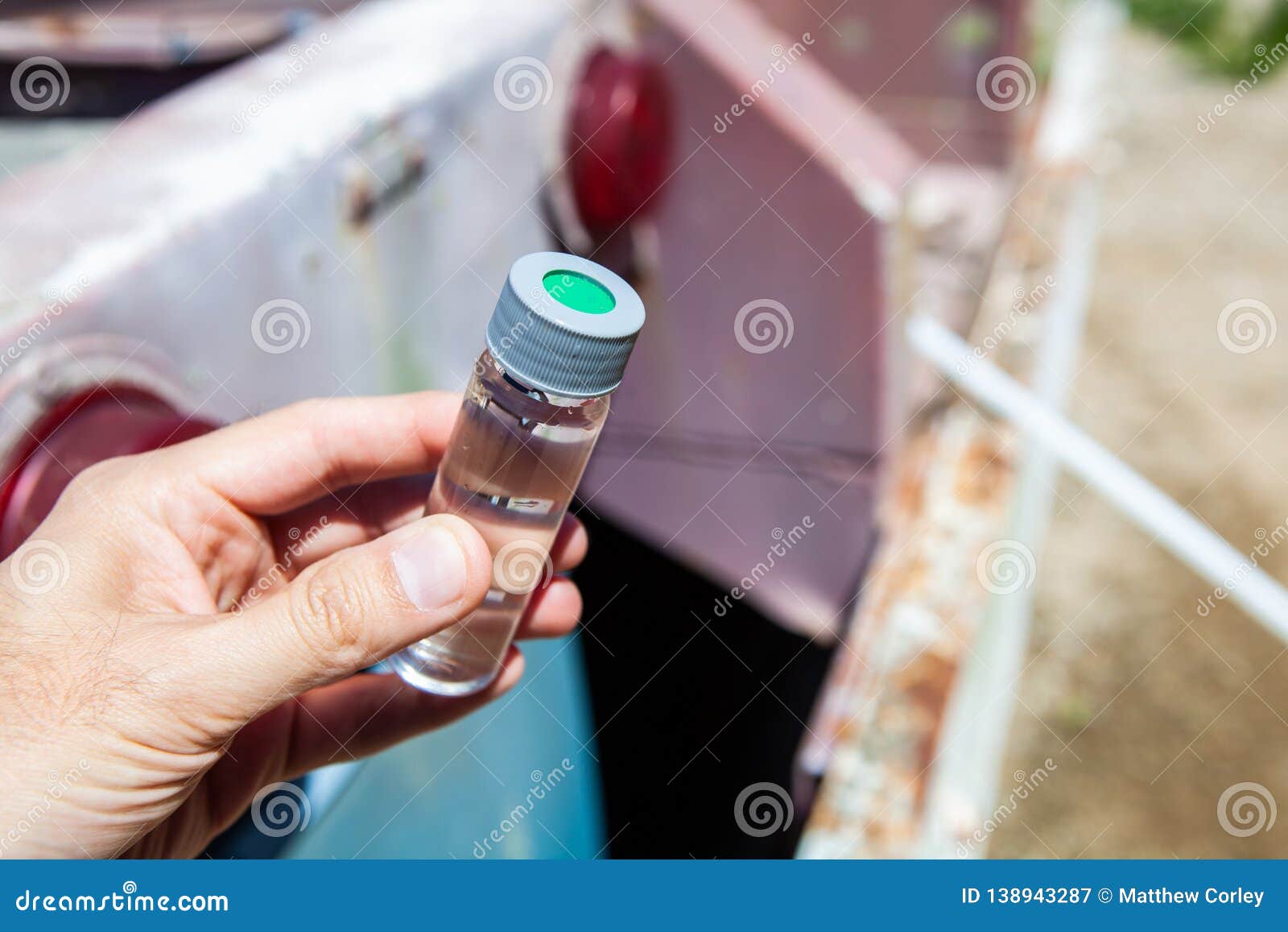 Sample Vial Filled with Water Stock Image - Image of leak, sampling ...