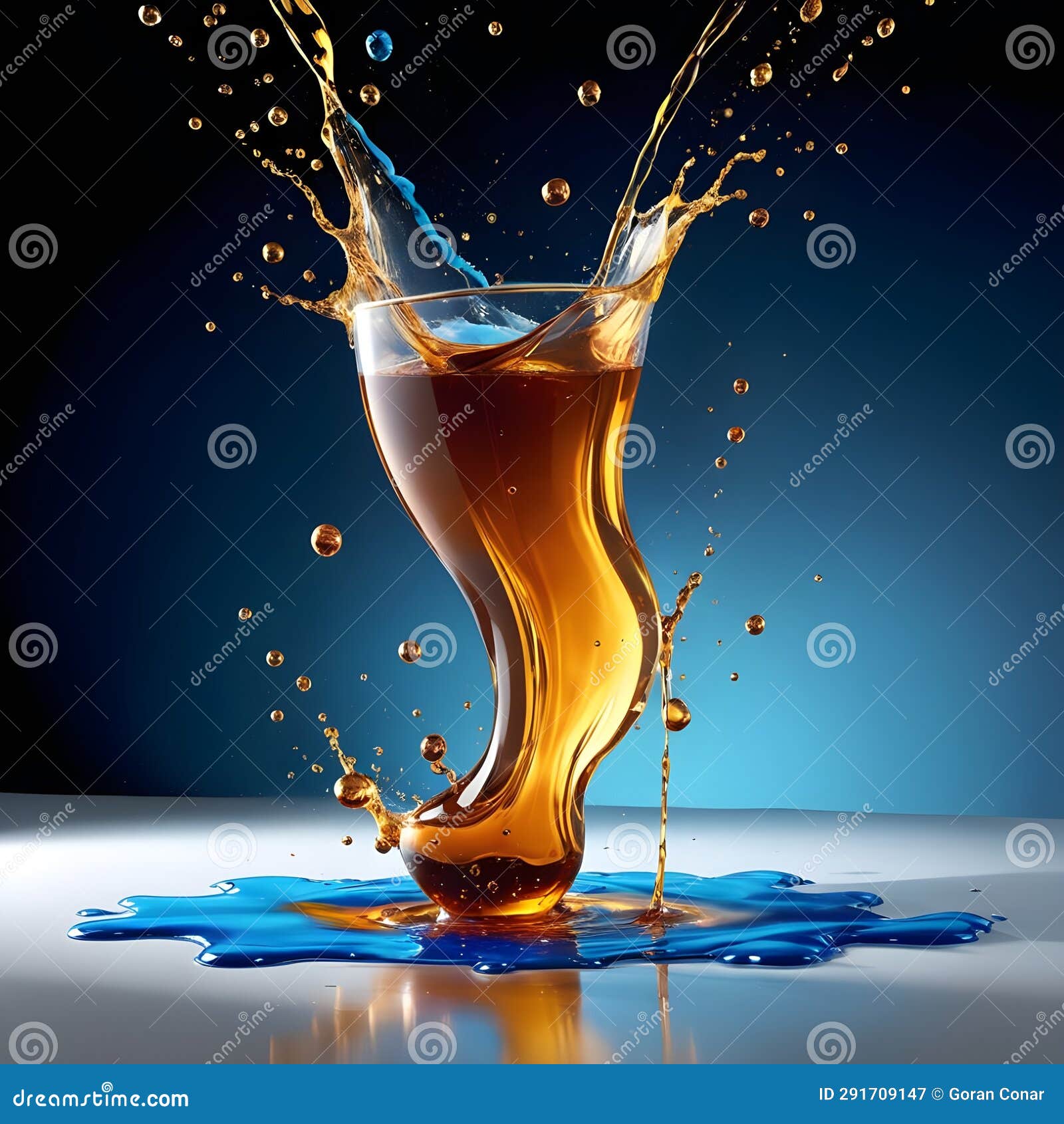 Water fluid splash art #3 stock illustration. Illustration of drink ...