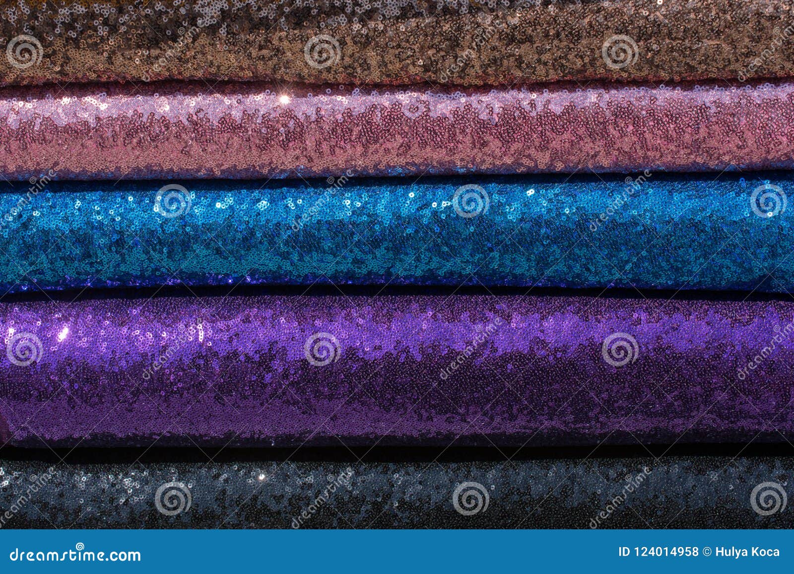 Examples of Bright Fabric of Various Color Stock Photo - Image of light ...