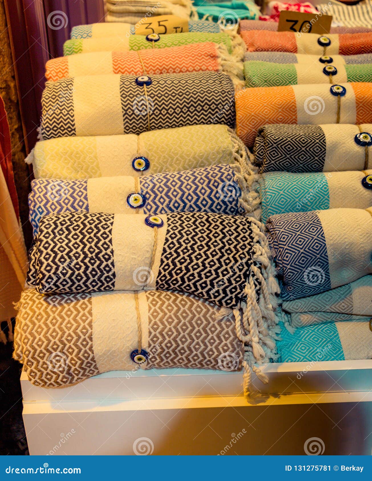 Examples of Fabric of Various Color and Type Stock Image - Image of ...