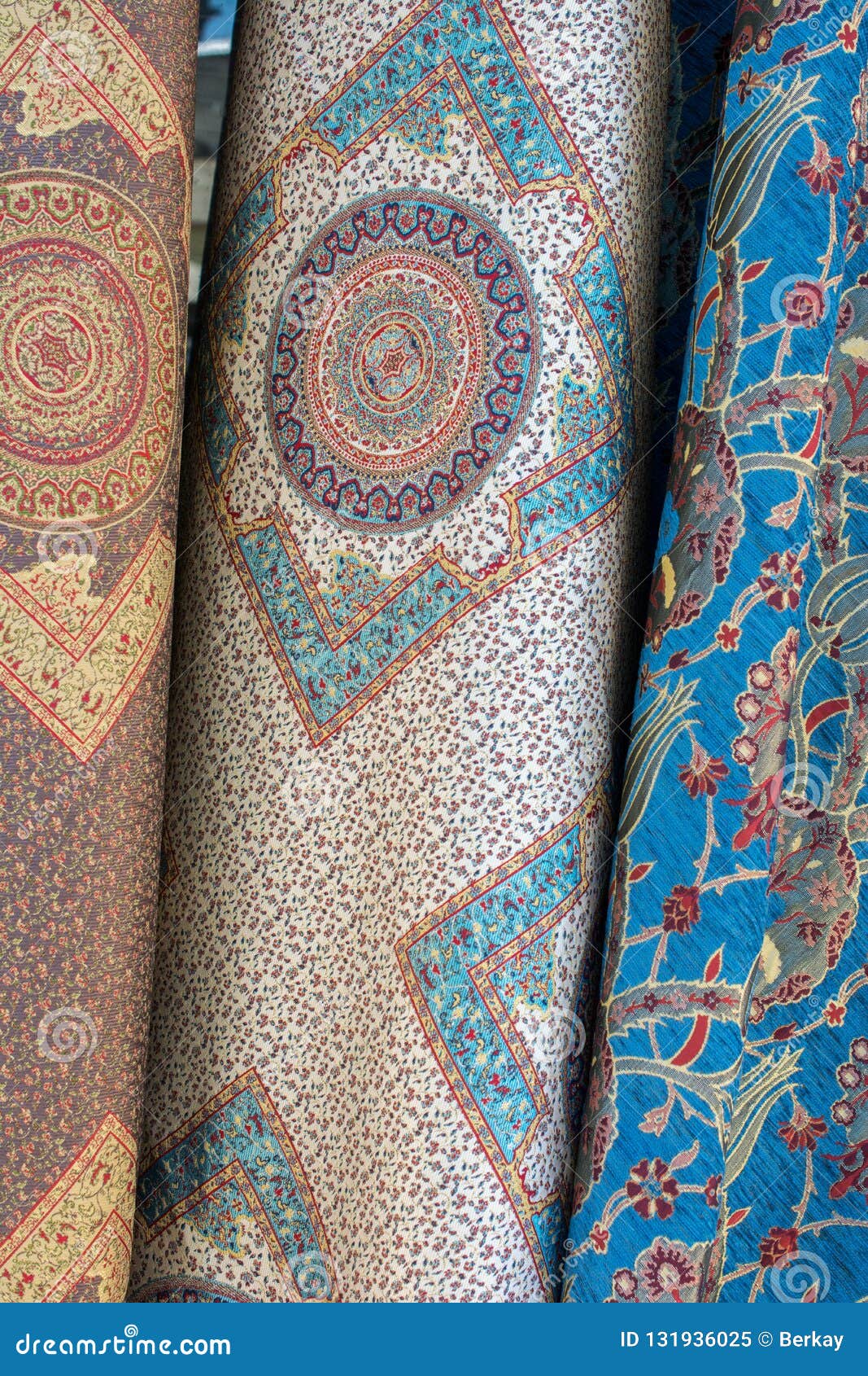 Examples of Fabric of Various Color and Type Stock Image - Image of ...