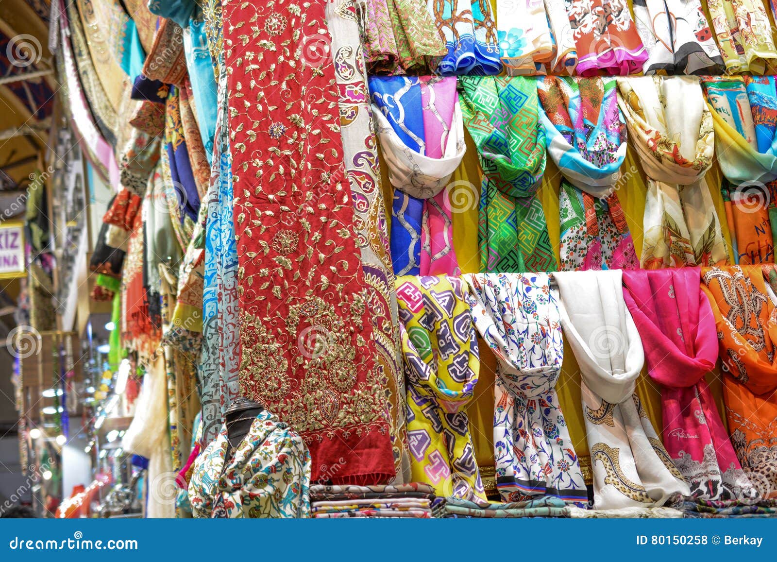 Examples of Fabric of Various Color and Type Stock Photo - Image of ...