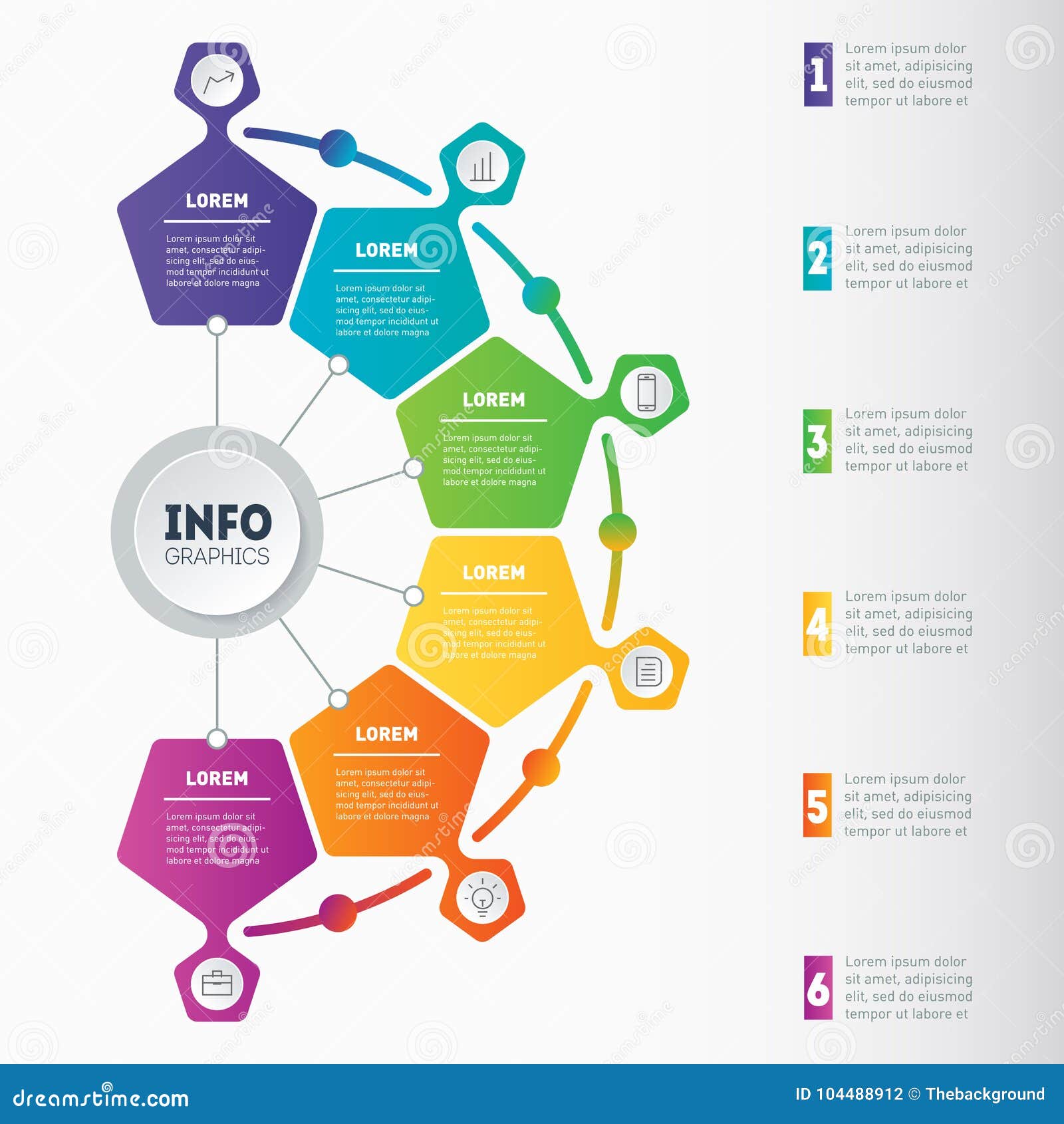 Examples of Infographics, How To Make Your Business Structured. Stock ...