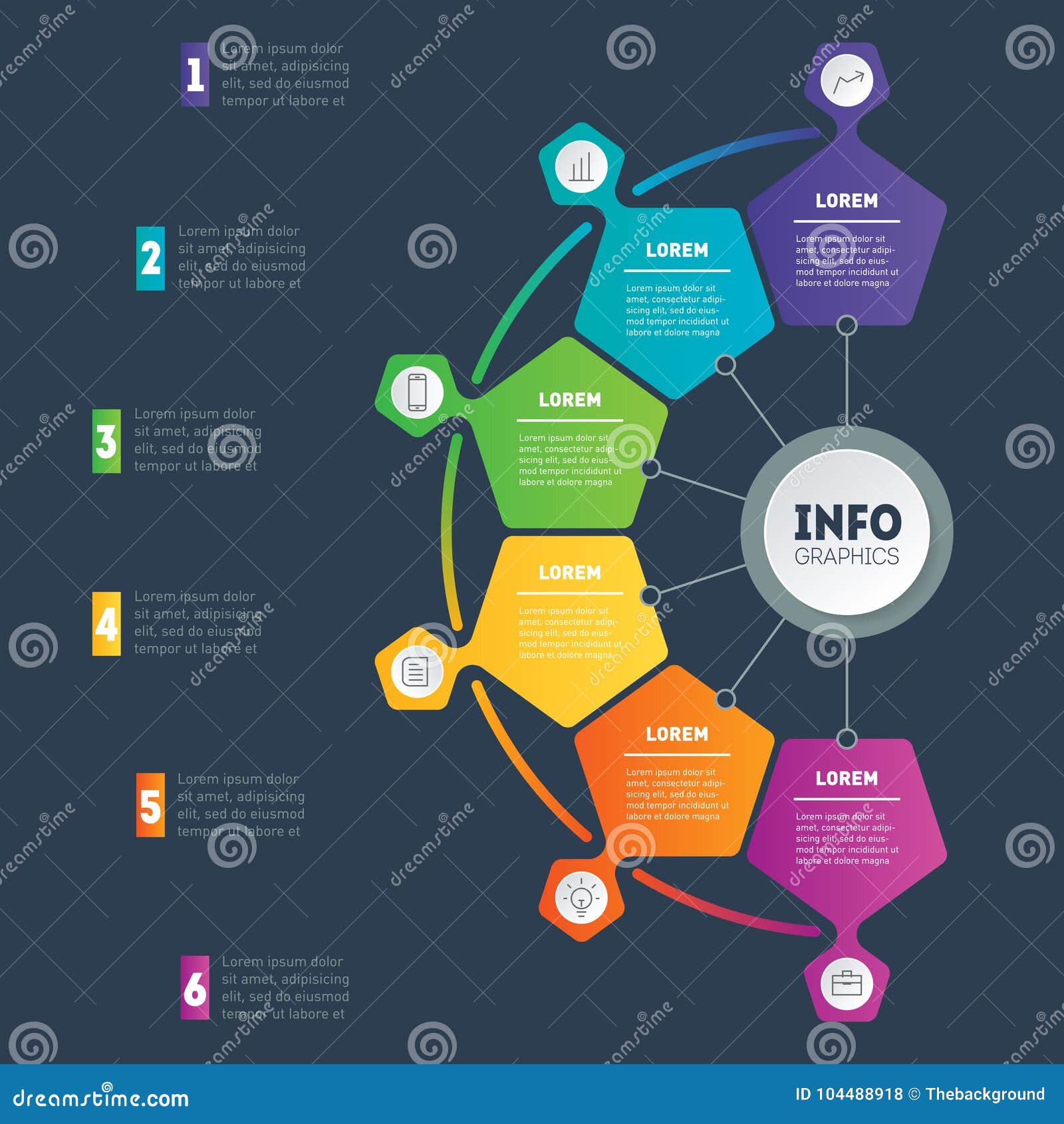 Examples Of Infographics, How To Make Your Business Structured. Cartoon ...