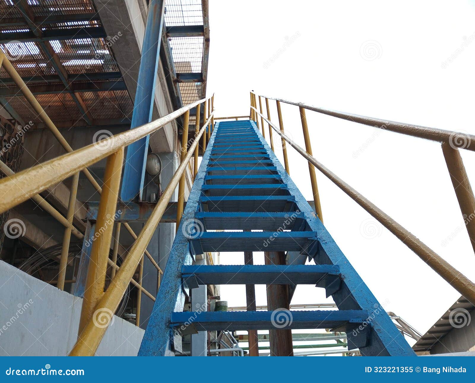 Examples of Iron Ladder Structures in Industry Stock Image - Image of ...