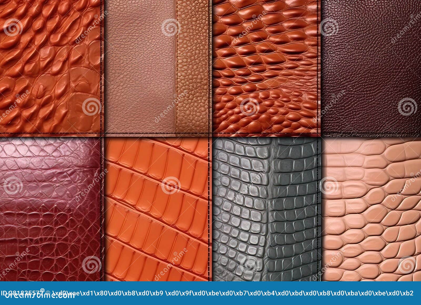 Examples of Leather Textures for Sewing Bags. Generative Artificial ...