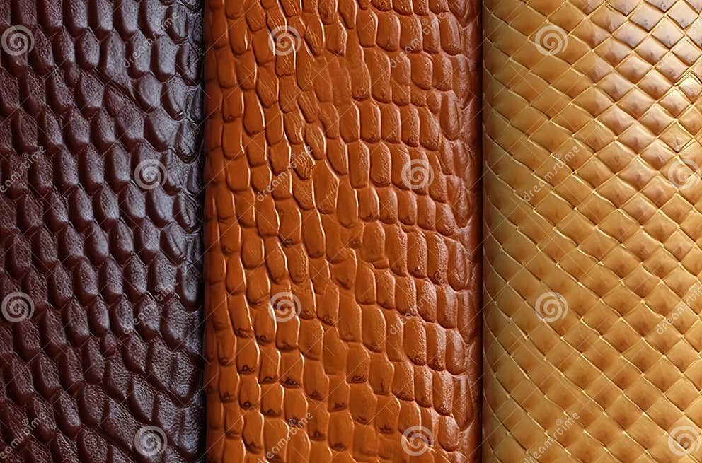 Examples of Leather Textures for Sewing Bags. Generative Artificial ...