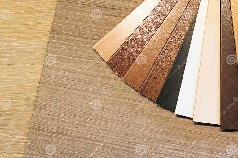 Examples of Ready-made Vinyl Flooring for Interior Work Stock Image ...