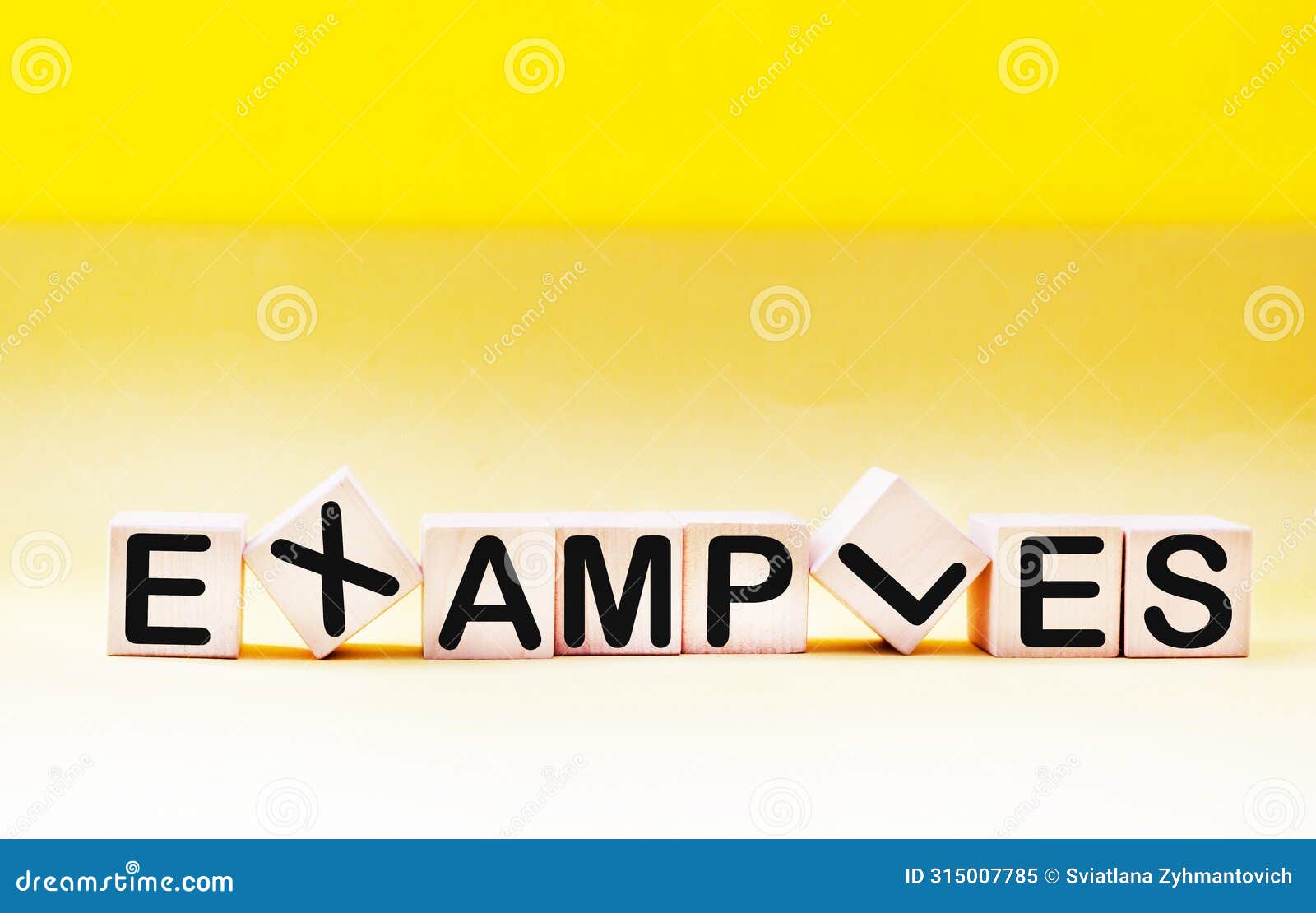 Examples of Words Written on a Wooden Block. Examples of Text on a ...