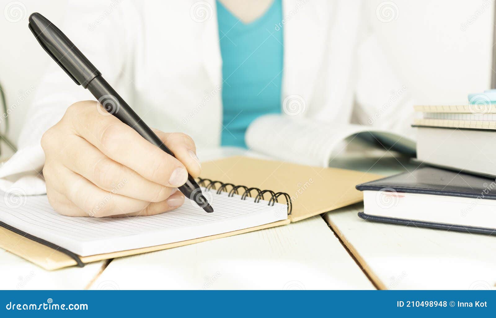 Exams. Cropped View of Students Writing a Test Stock Photo - Image of ...