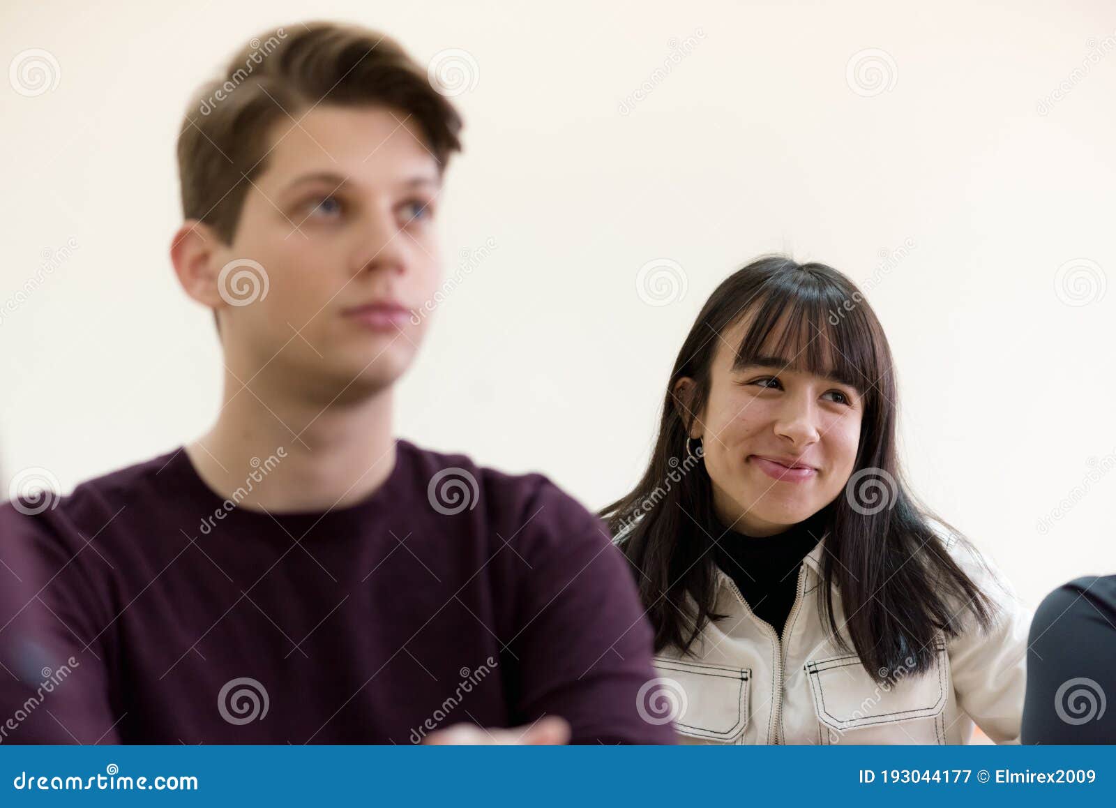Exams Preparation. Group of Multi-Ethnic Students Studying Together ...