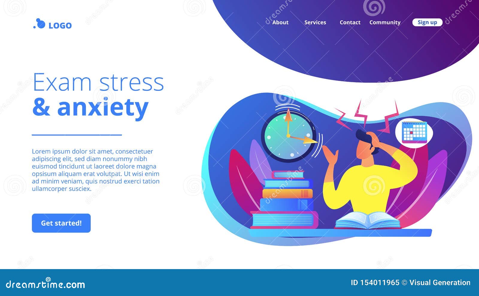 Exams and Tests Concept Landing Page Stock Vector - Illustration of ... Exams and Tests Concept Landing Page Stock Vector - Illustration of ...