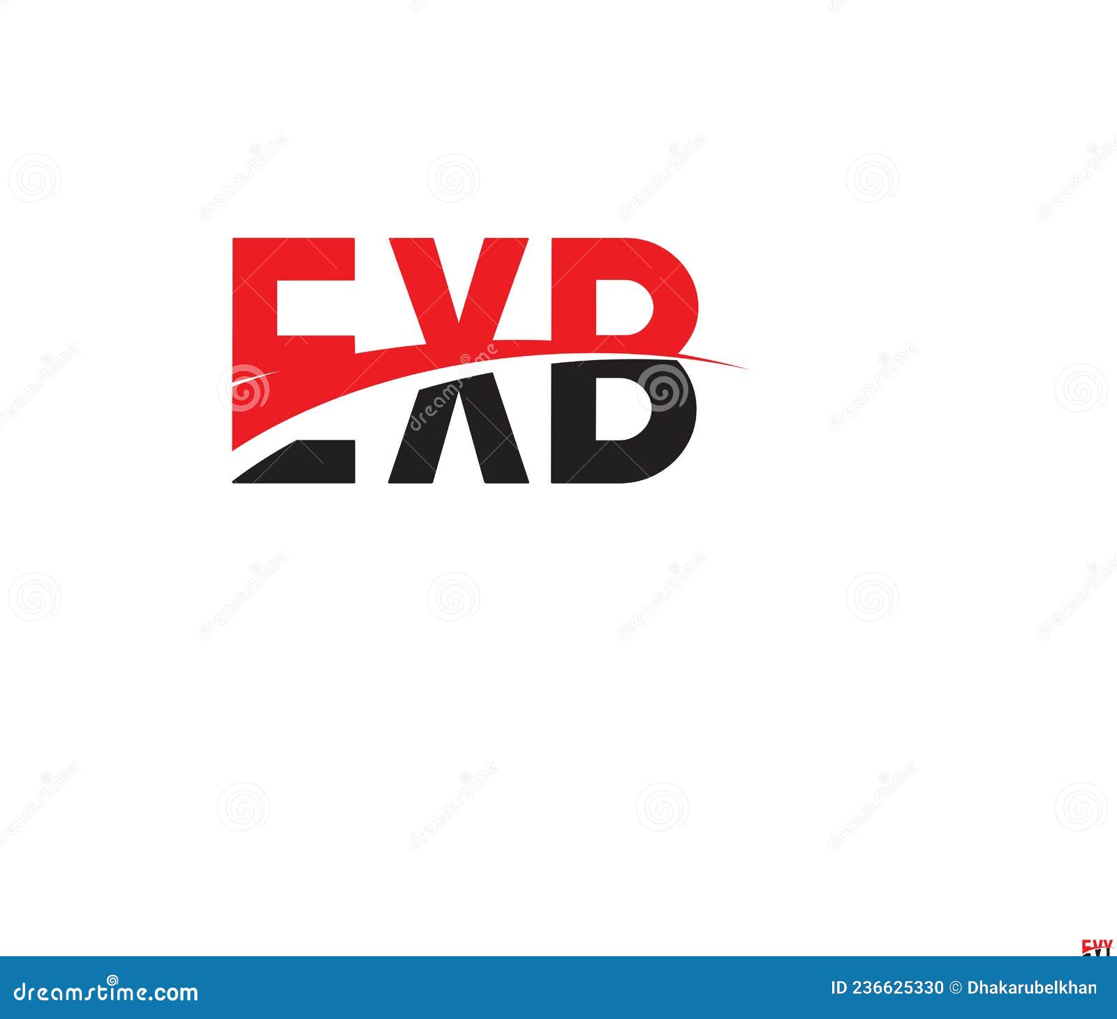 EXB Letter Initial Logo Design Vector Illustration Stock Vector ...