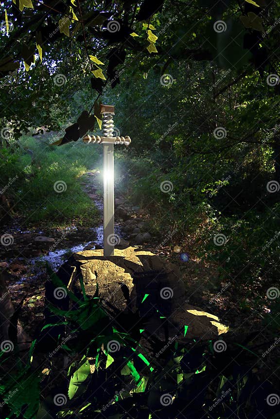 Excalibur stock illustration. Illustration of fiction - 11995527