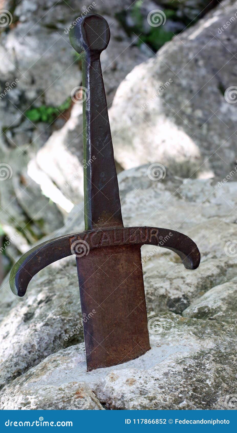 Legendary Sword Excalibur To King Stuck Between The R Royalty-Free ... Legendary Sword Excalibur To King Stuck Between The R Royalty-Free ...