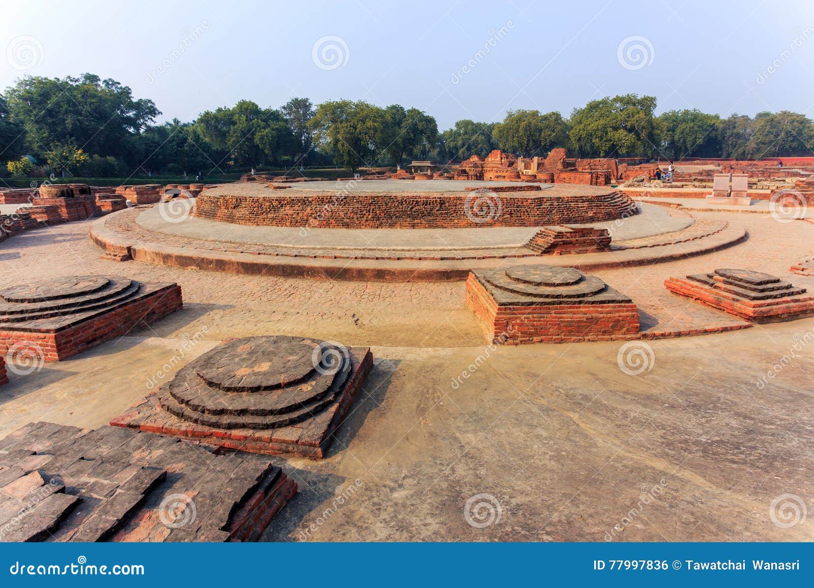 Excavated Remains of Apsidal Chaitya Editorial Photo - Image of temple ...