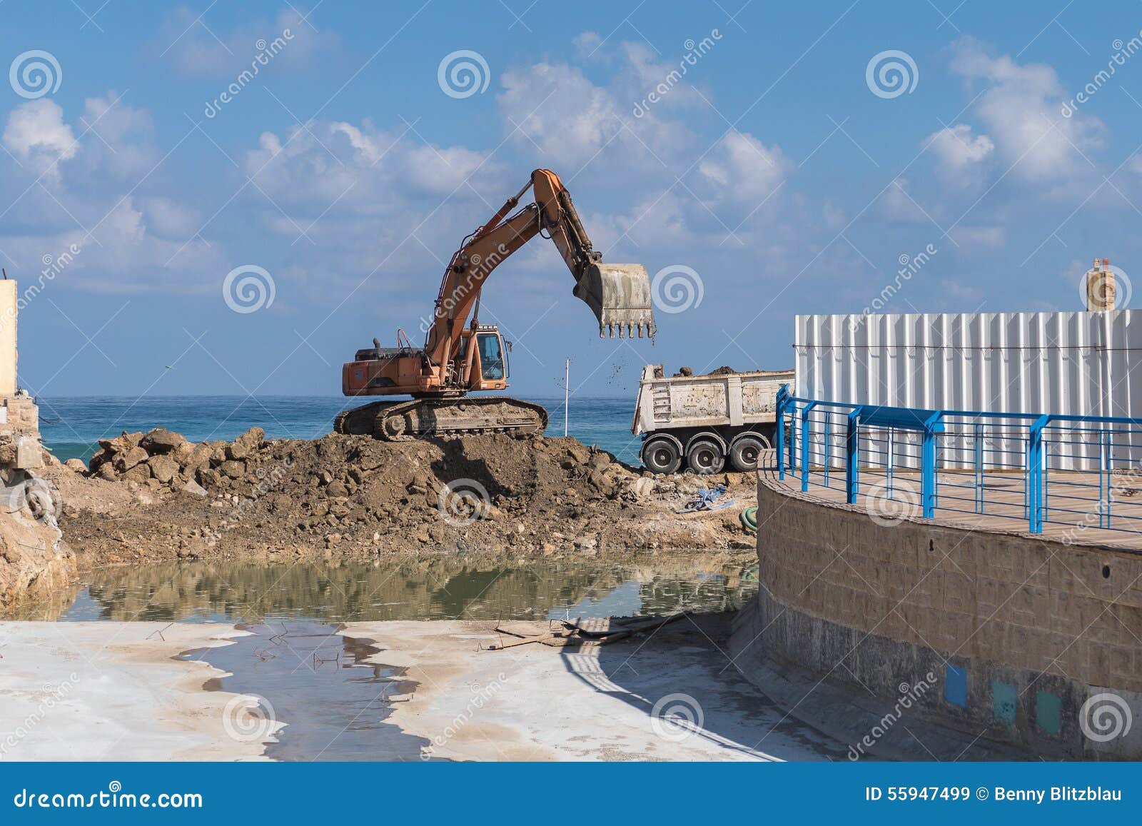 Excavating Enable Better Water Steaming Stock Image - Image of ...