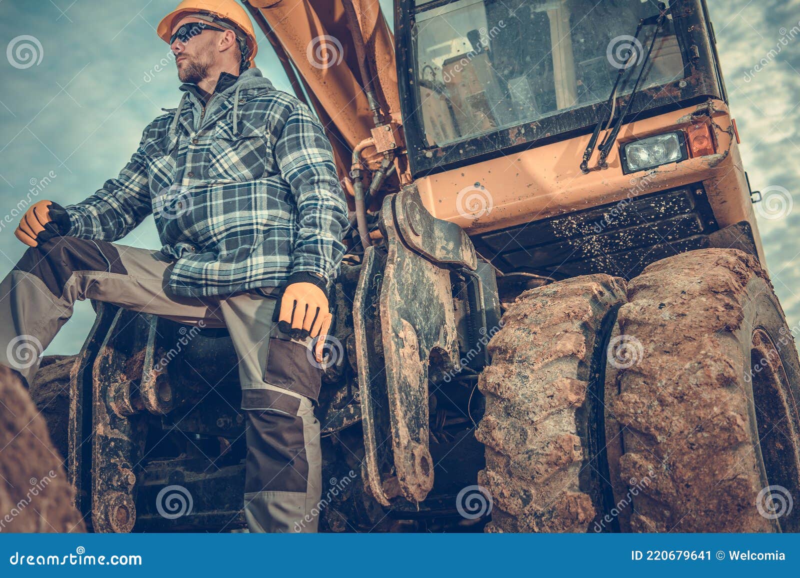 Excavation Construction Works Stock Image - Image of machinery, site ...