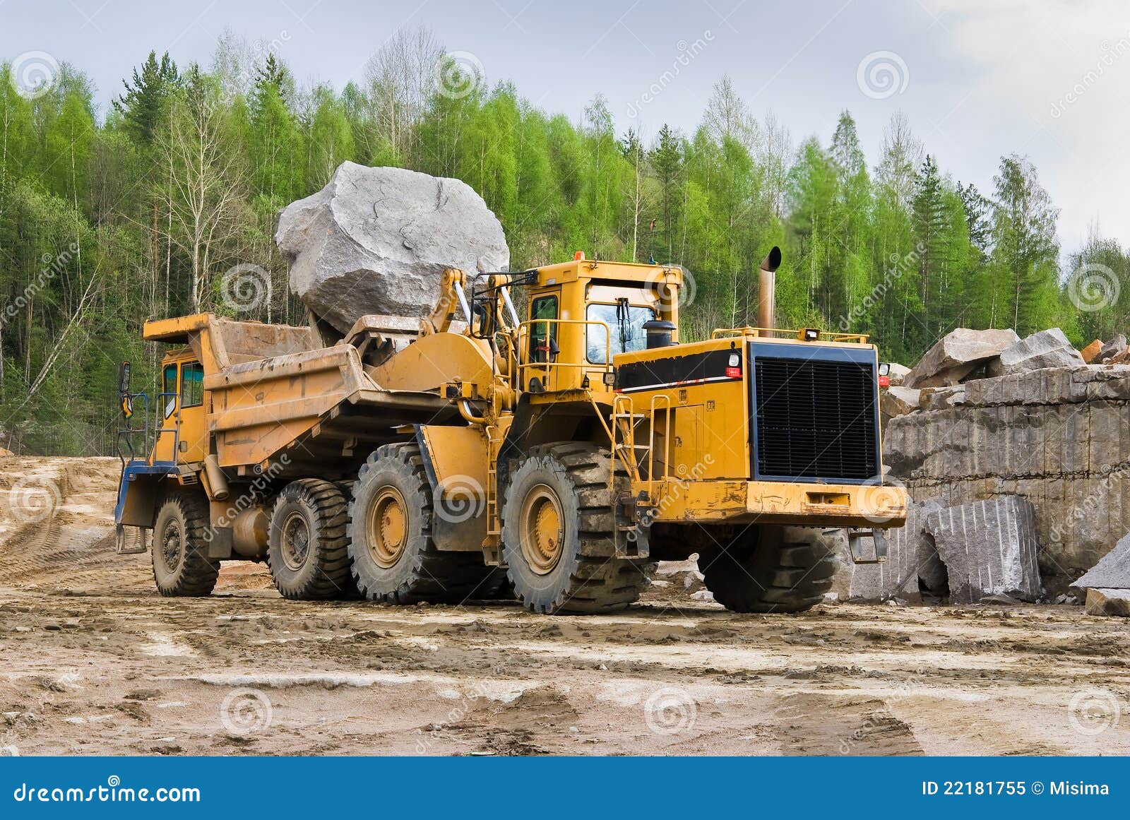 Excavation and Dump Vehicle Stock Image - Image of dump, excavator ...