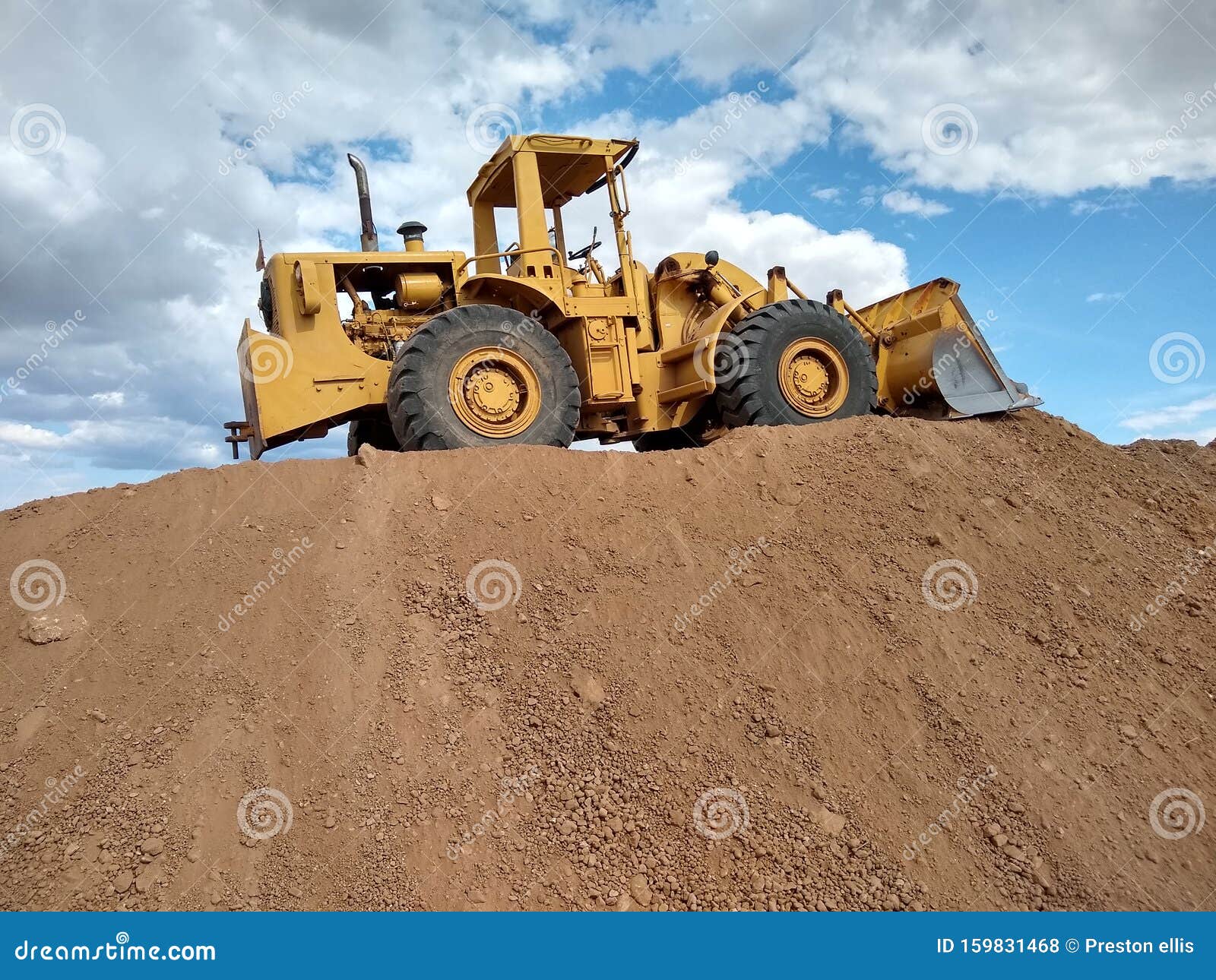Excavation stock photo. Image of equipment, loader, front - 159831468