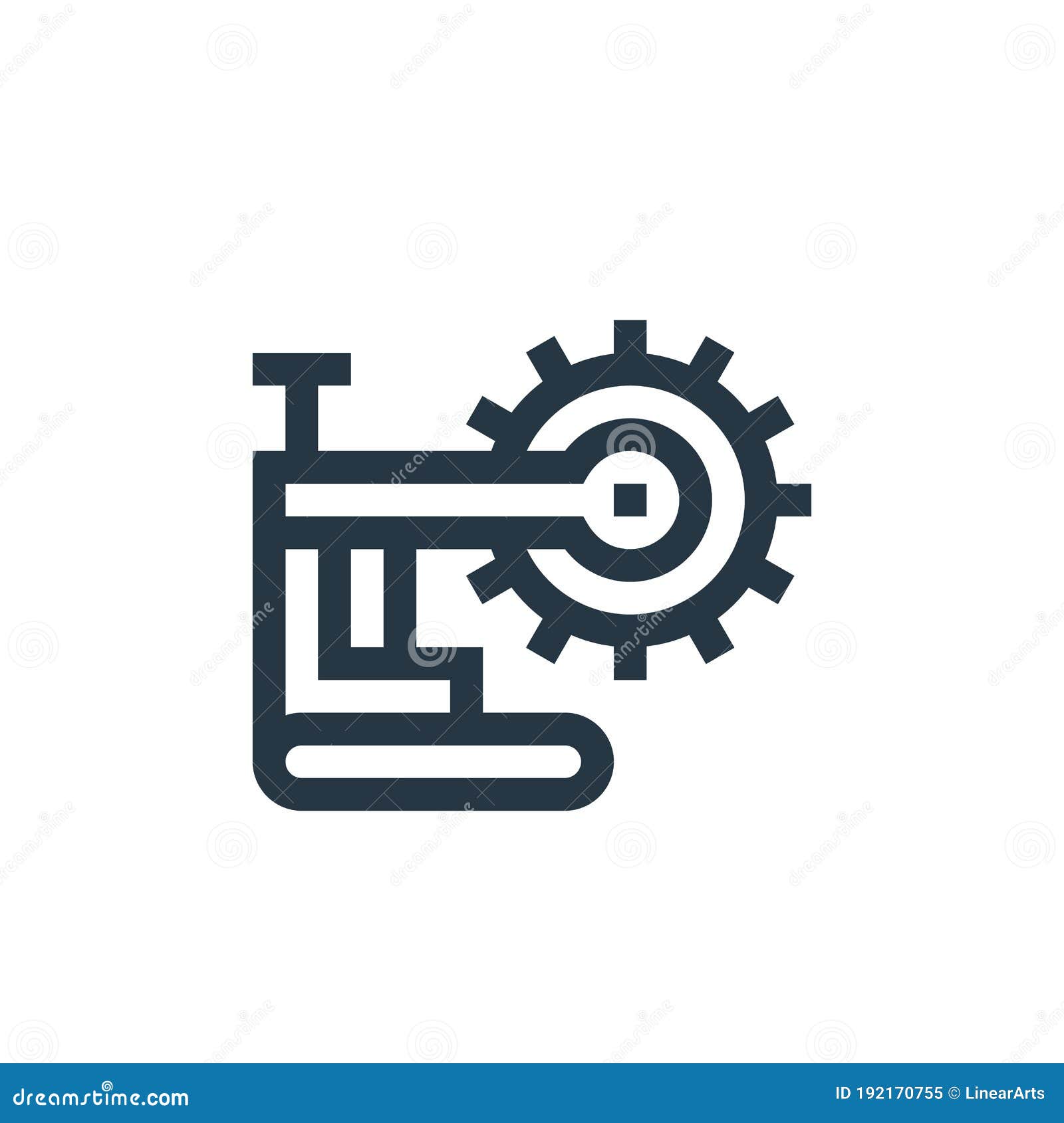 Excavation Icon Vector from Machinery Concept. Thin Line Illustration ...