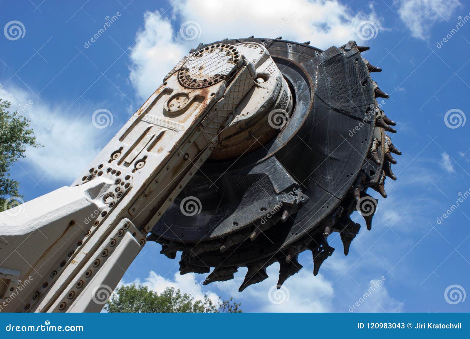 Excavation Mining Machine Arm with Knives Stock Image - Image of ...