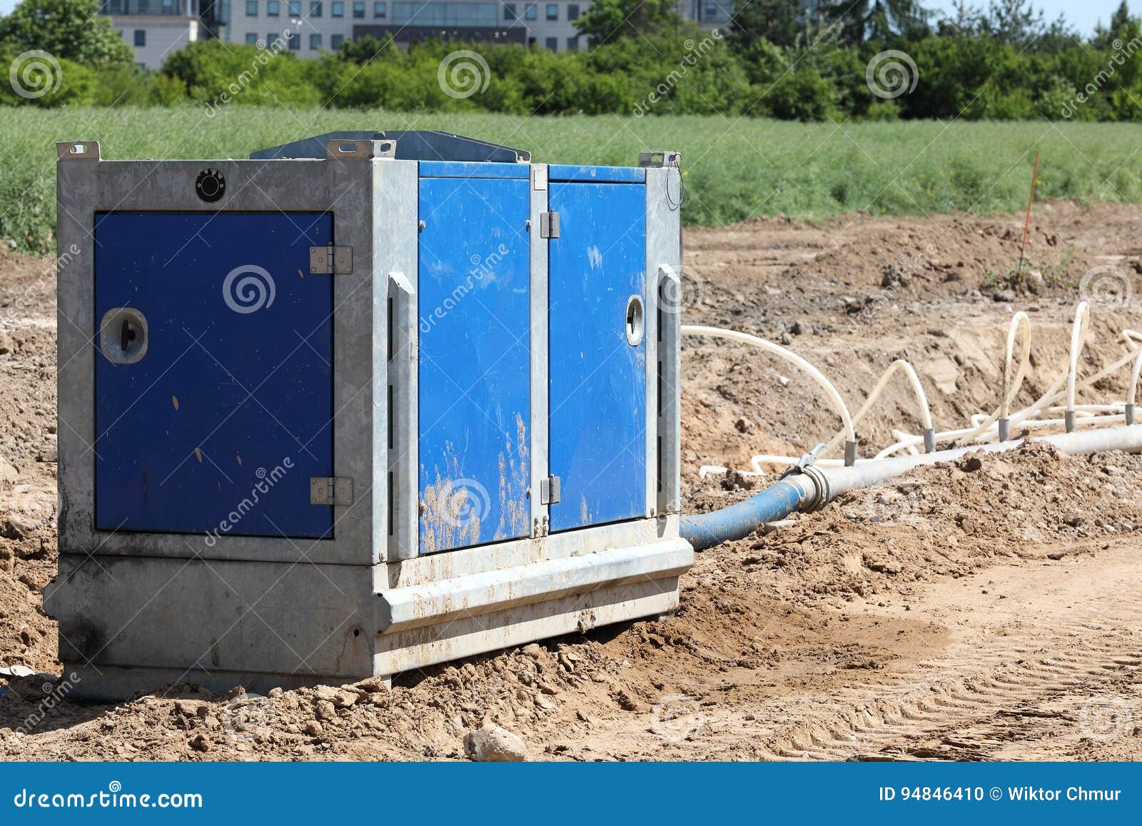 Excavation road pump stock photo. Image of extraction - 94846410