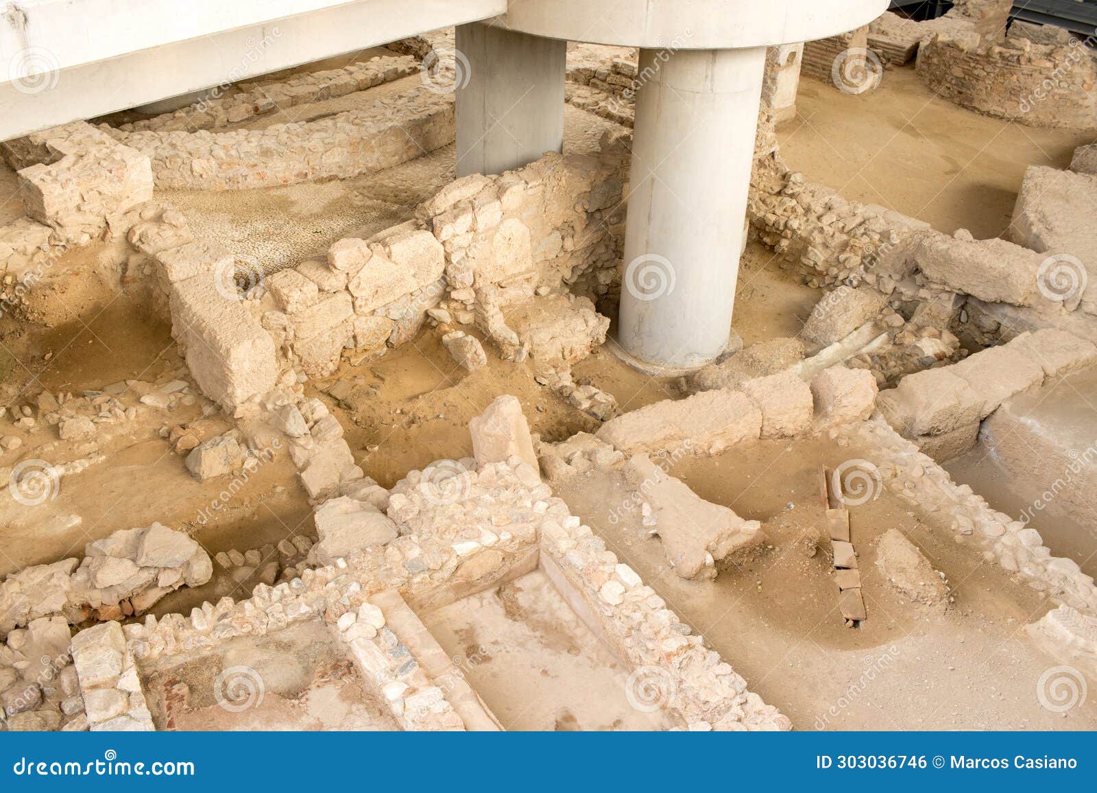 Excavation Site Under the New Acropolis Museum Stock Photo - Image of ...