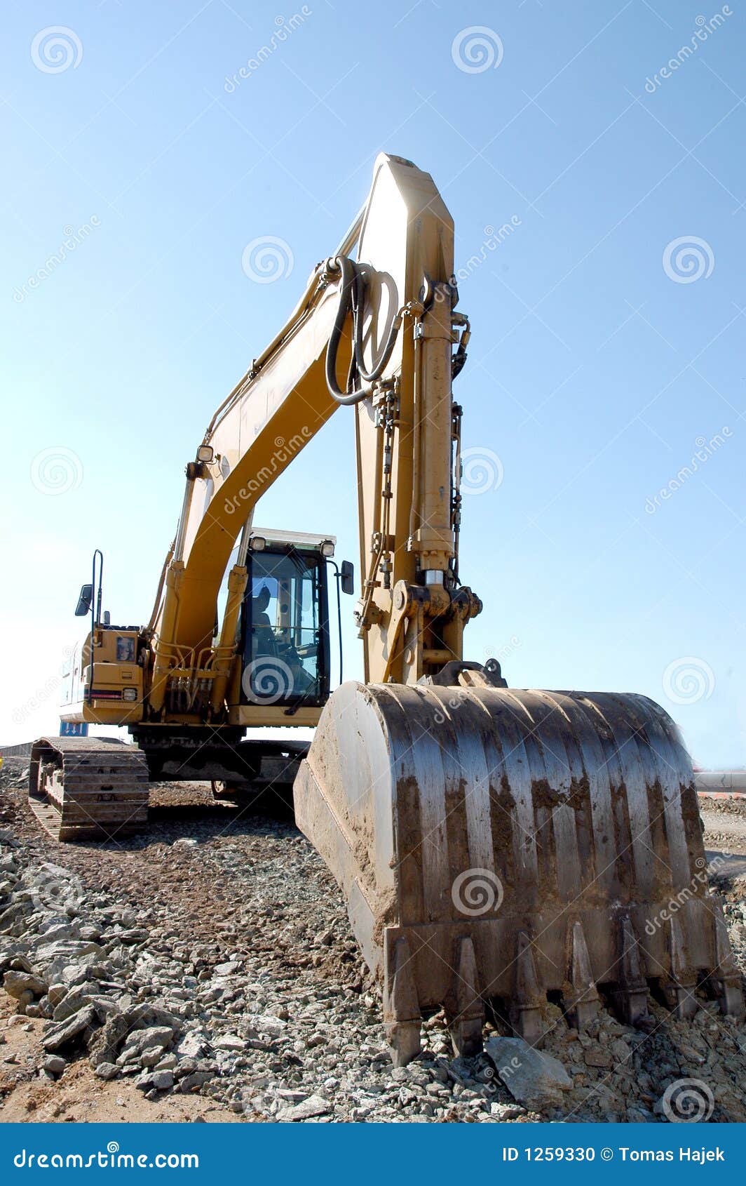 Excavator stock photo. Image of power, backhoe, mining - 1259330