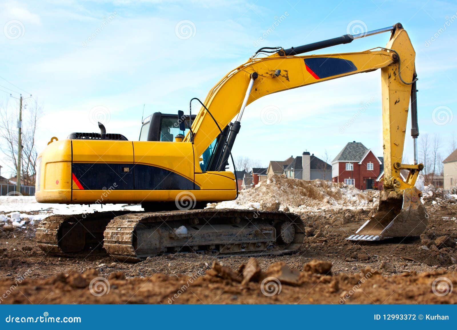 Excavator stock photo. Image of loader, excavate, area - 12993372