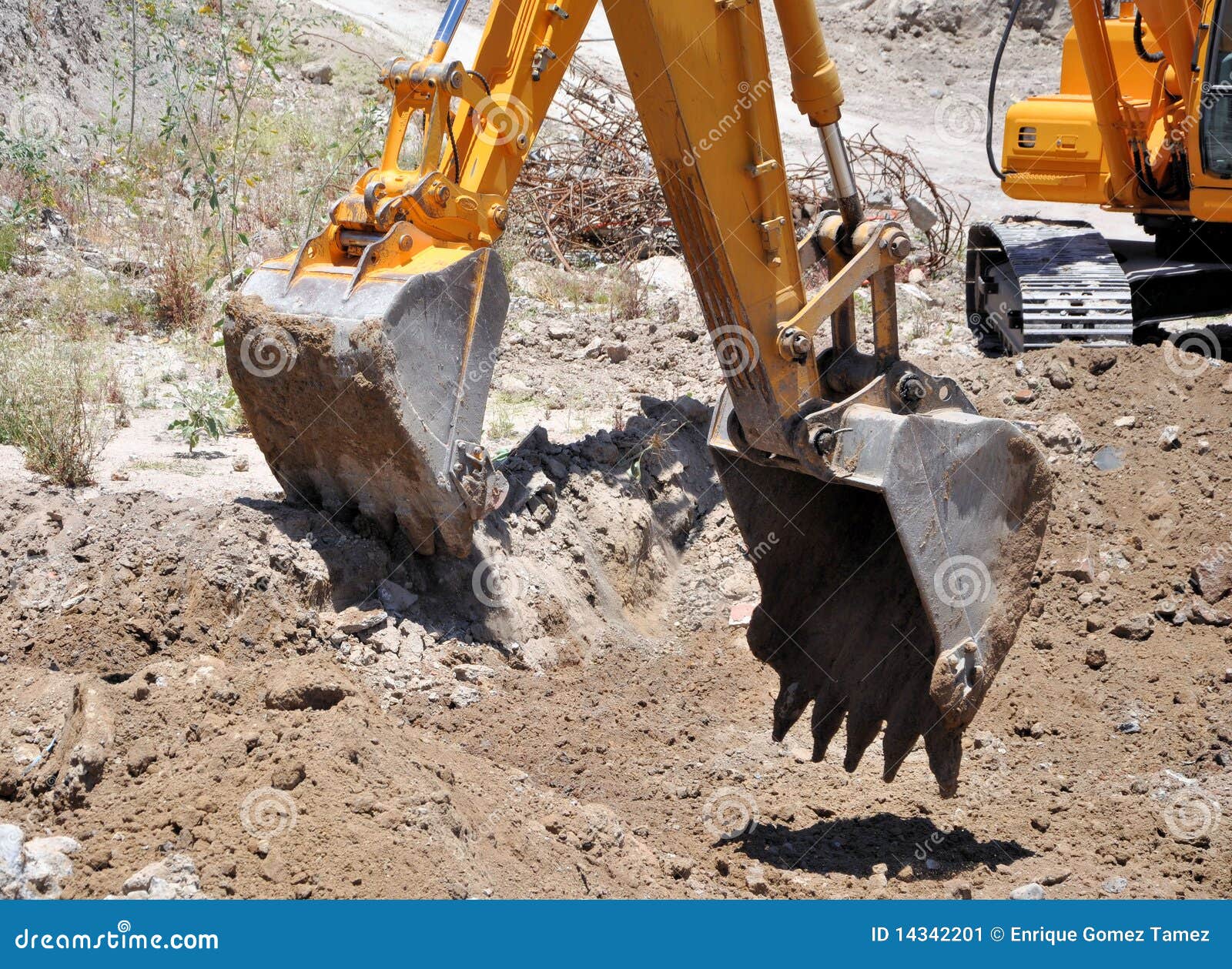 Excavator stock image. Image of equipment, contractor - 14342201