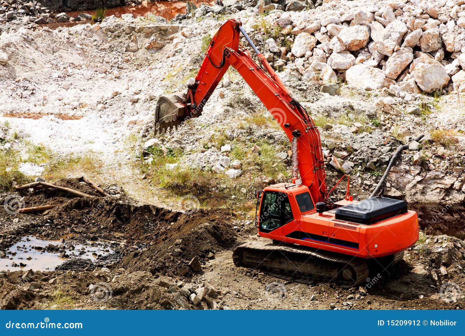 Excavator stock photo. Image of borrow, construction - 15209912