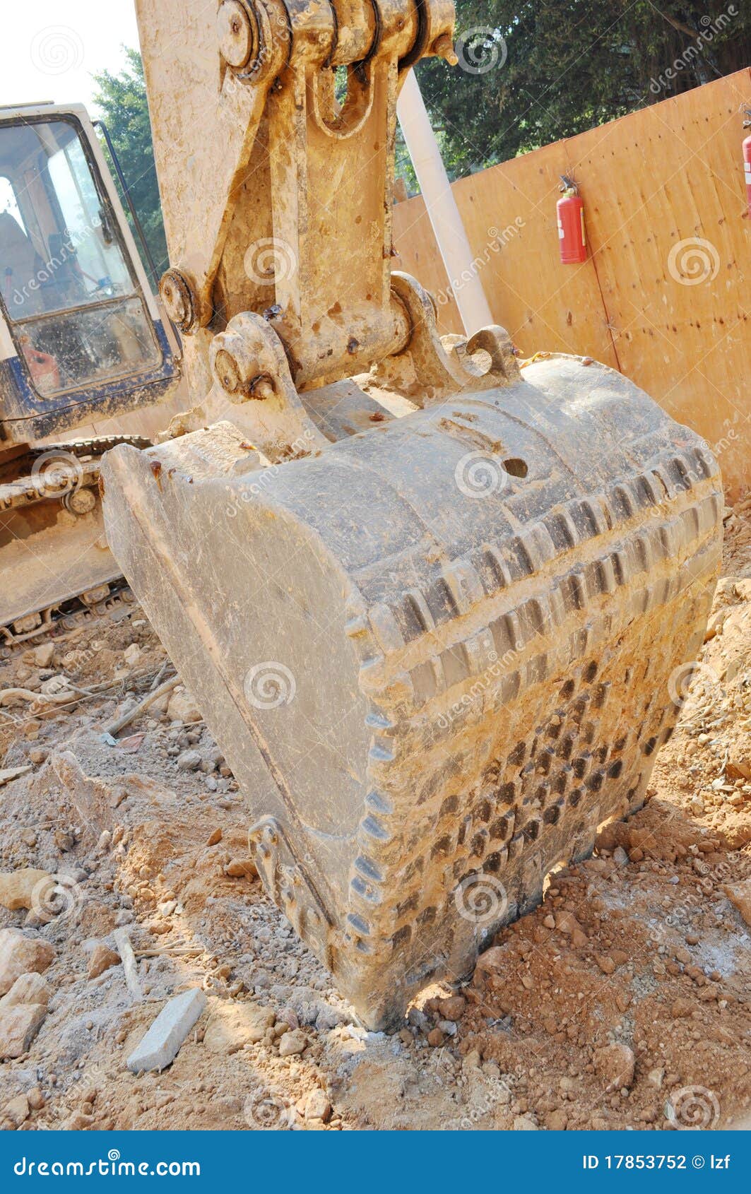 Excavator stock photo. Image of facility, drag, digging - 17853752