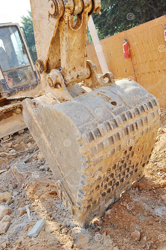Excavator stock photo. Image of facility, drag, digging - 17853752