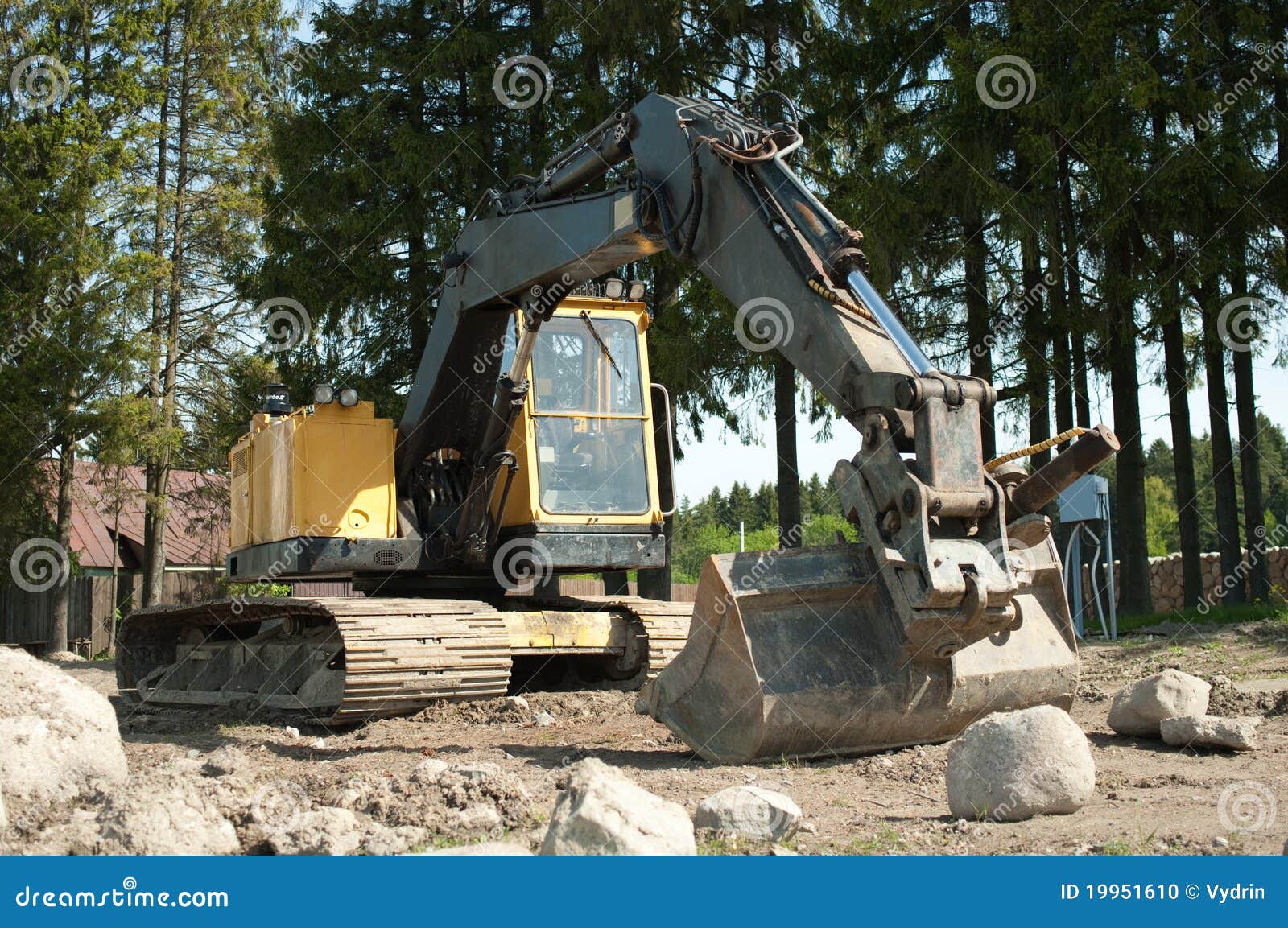 Excavator stock photo. Image of machines, excavation - 19951610