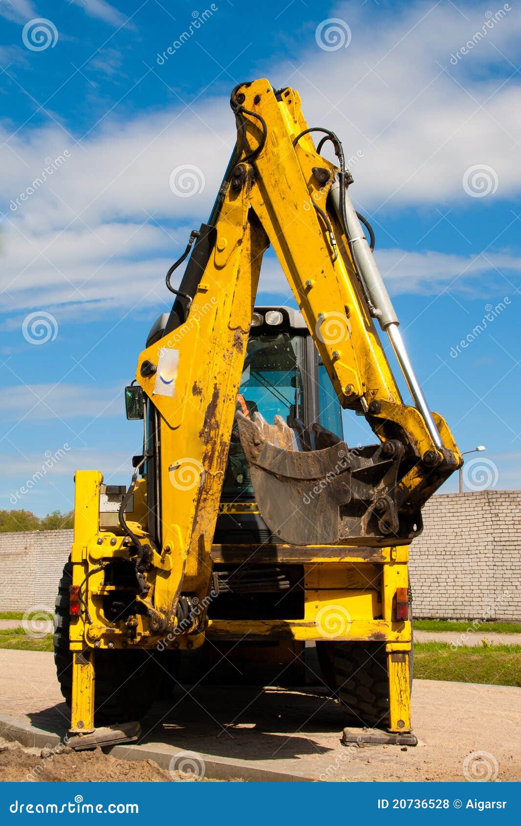 Excavator stock photo. Image of equipment, excavation - 20736528