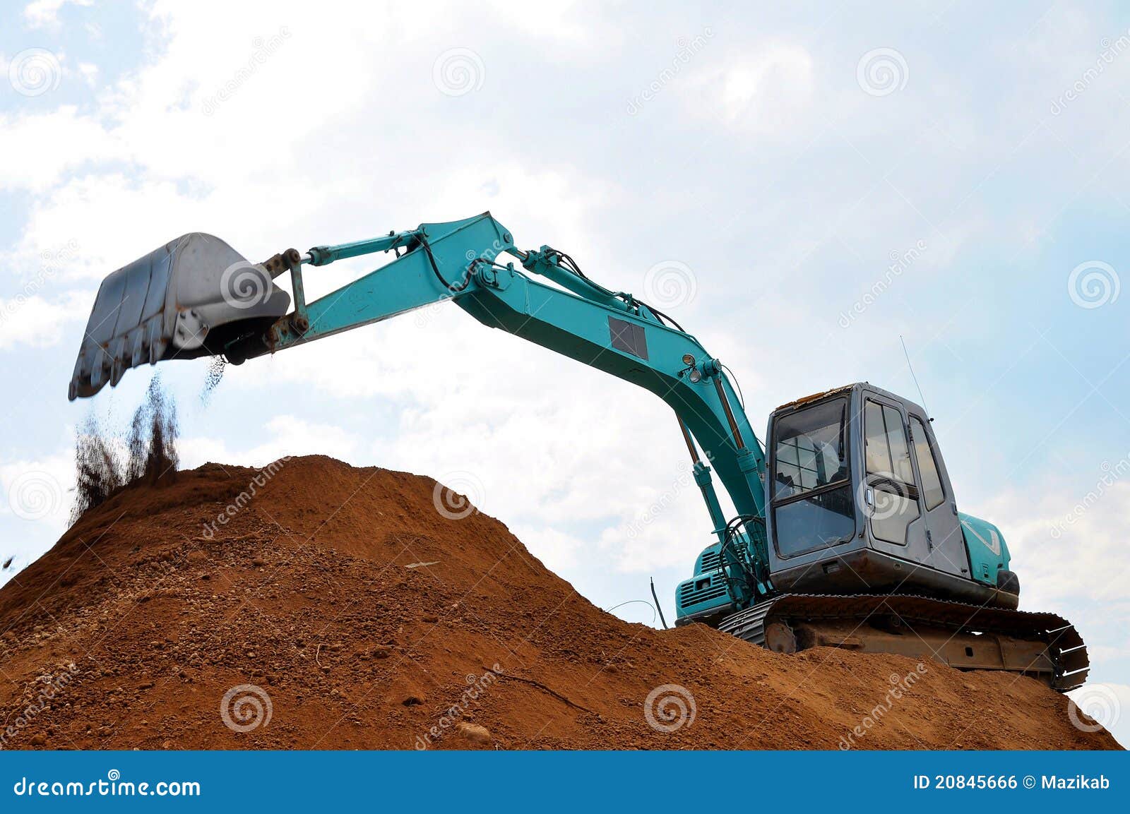 Excavator stock photo. Image of machinery, hydraulic - 20845666