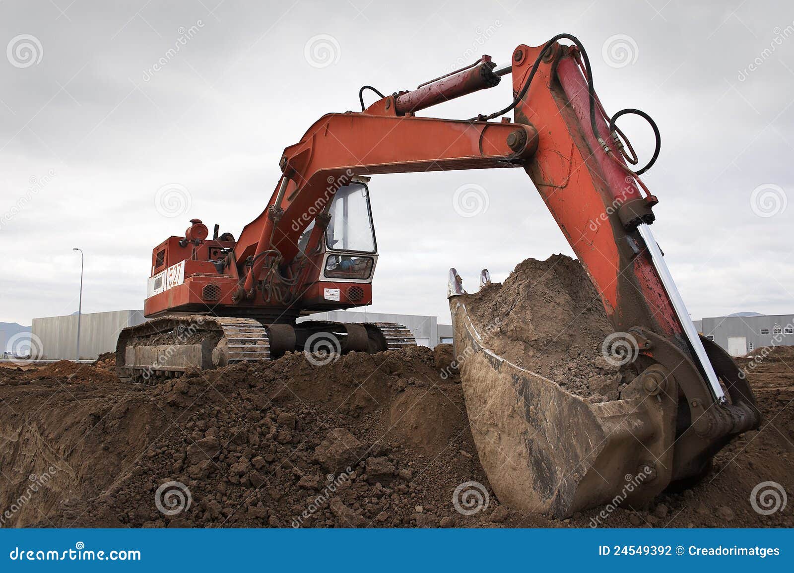 Excavator stock photo. Image of digger, land, construction - 24549392