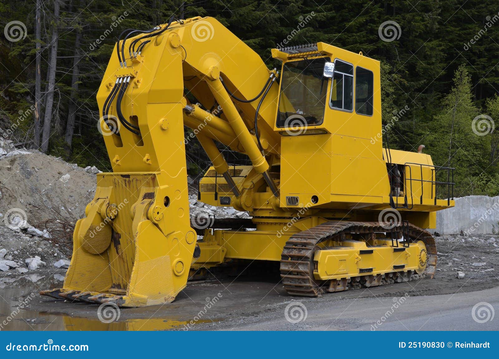 Excavator stock photo. Image of site, industrial, construction - 25190830