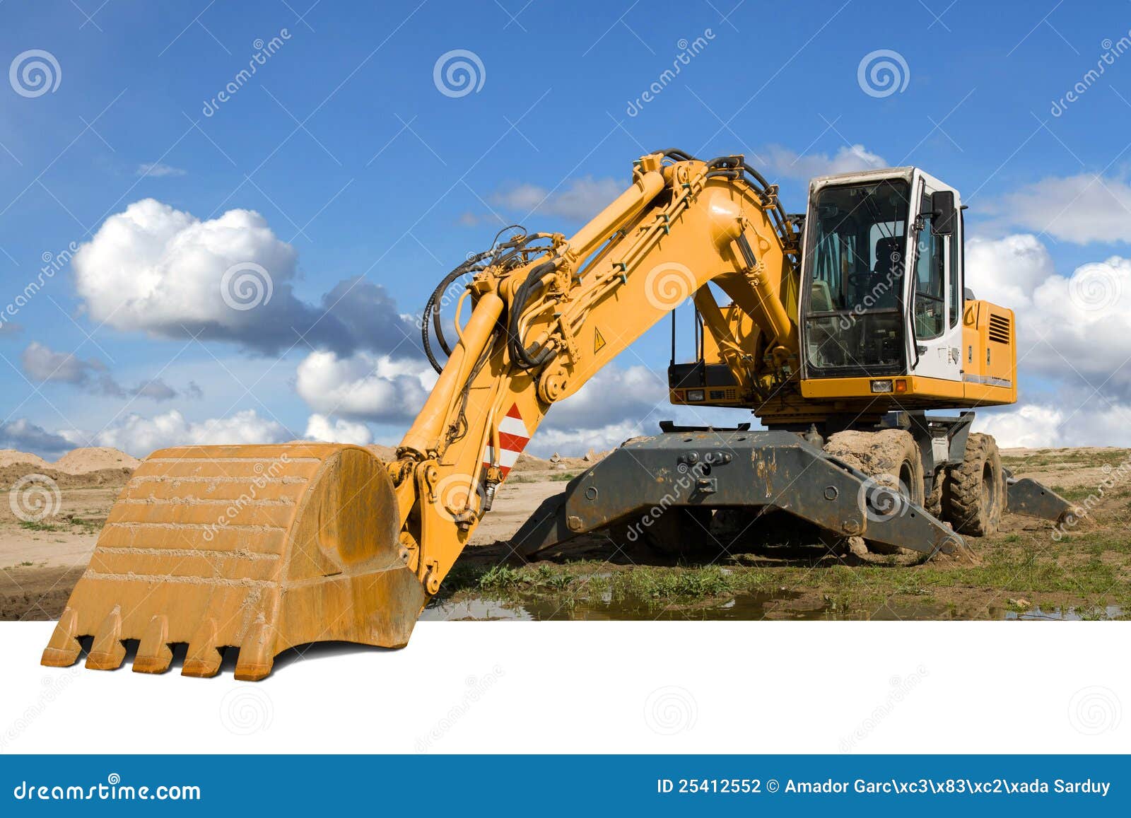 Excavator stock photo. Image of power, outdoors, blade - 25412552