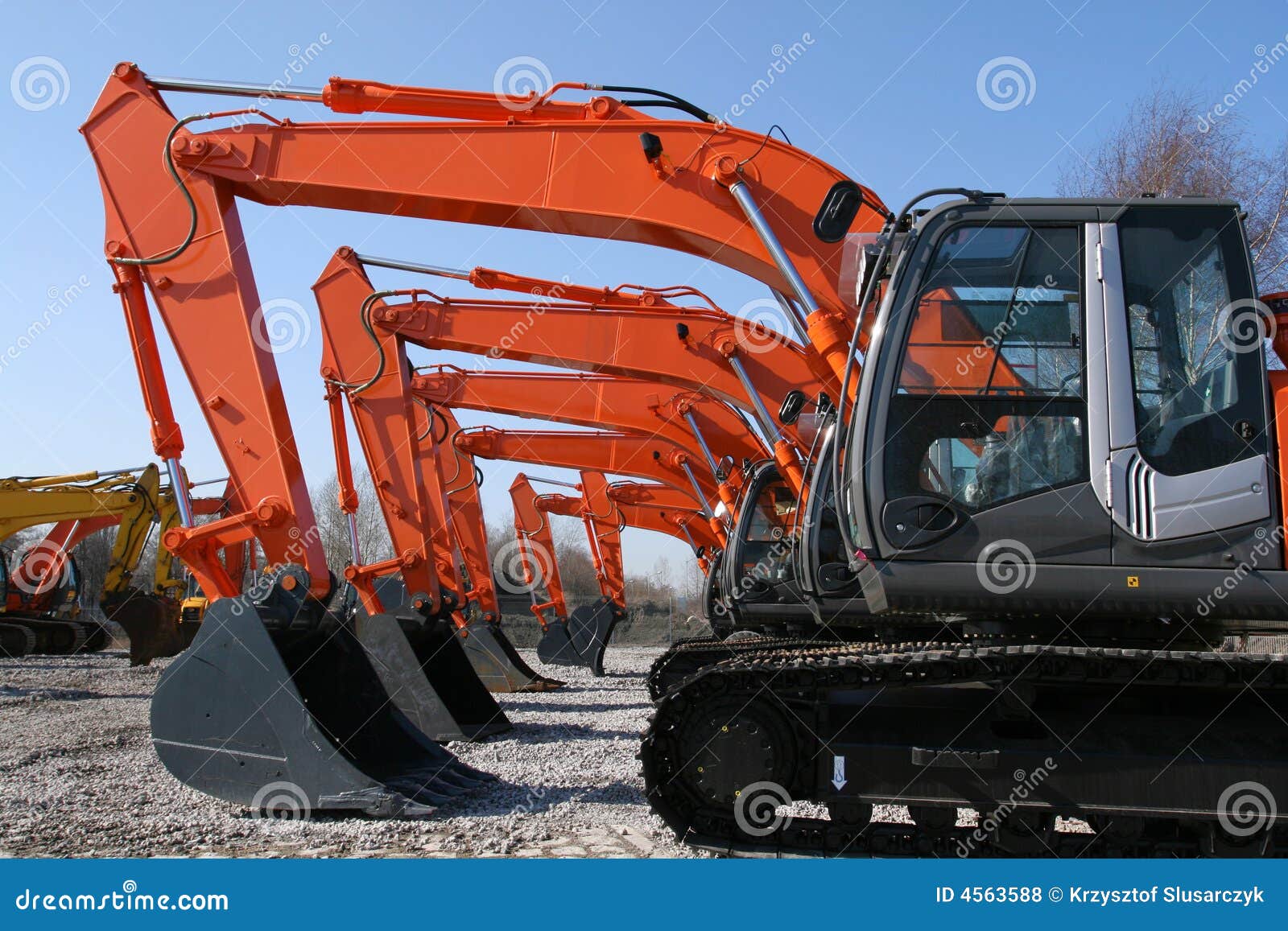 Excavator stock photo. Image of industrial, industry, duty - 4563588