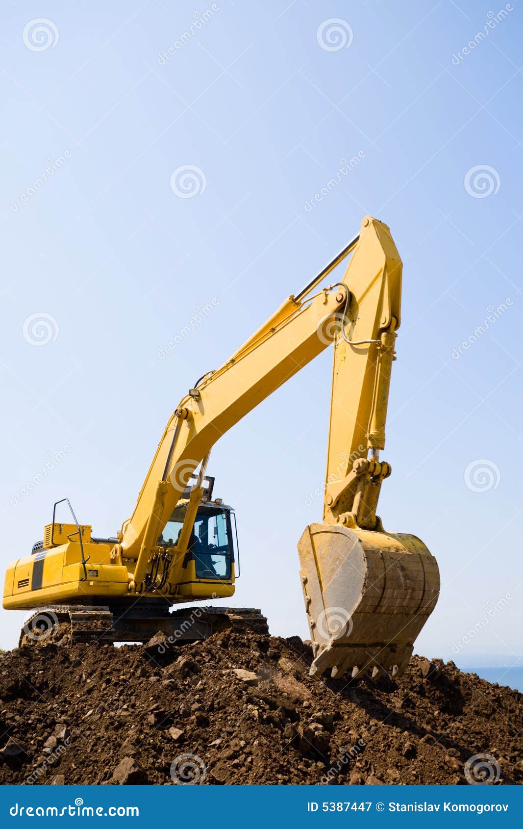 Excavator stock image. Image of equipment, machine, industry - 5387447