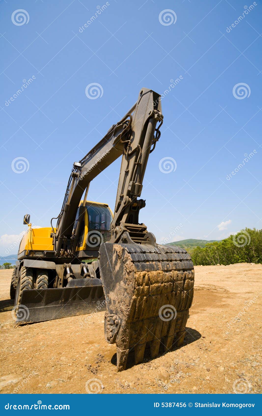 Excavator stock photo. Image of place, excavator, power - 5387456