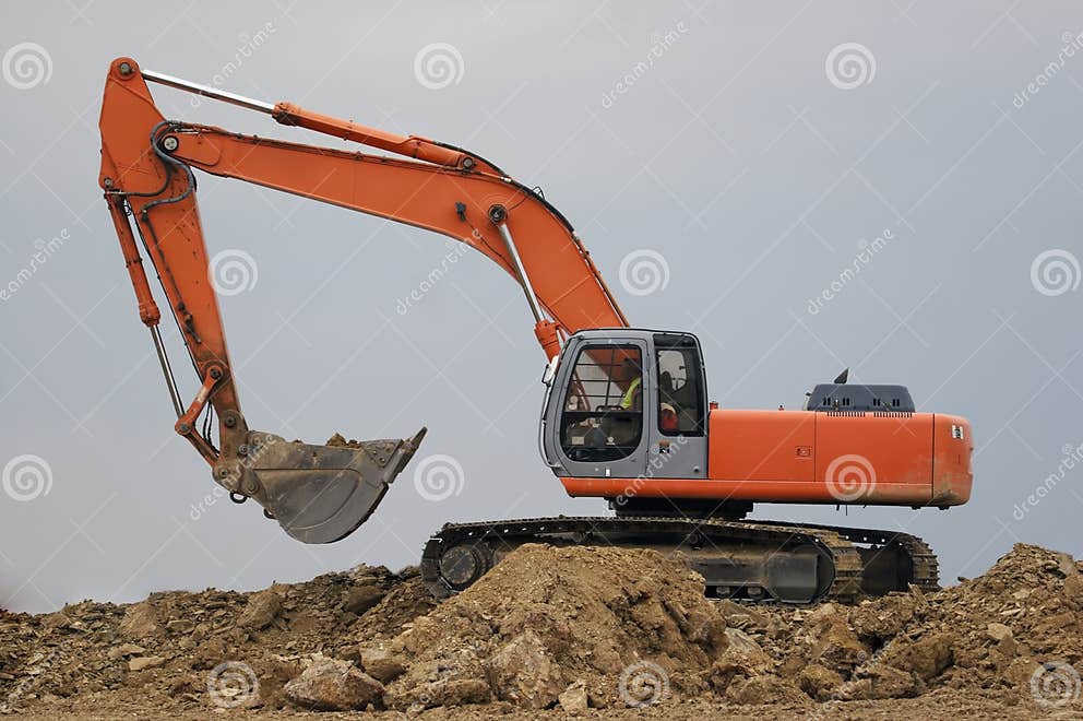 Excavator stock image. Image of strong, heavy, powerful - 693903