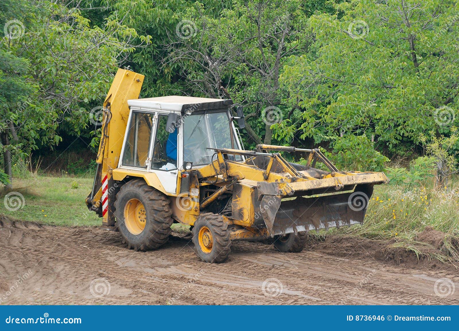 Excavator stock photo. Image of digger, push, contractor - 8736946