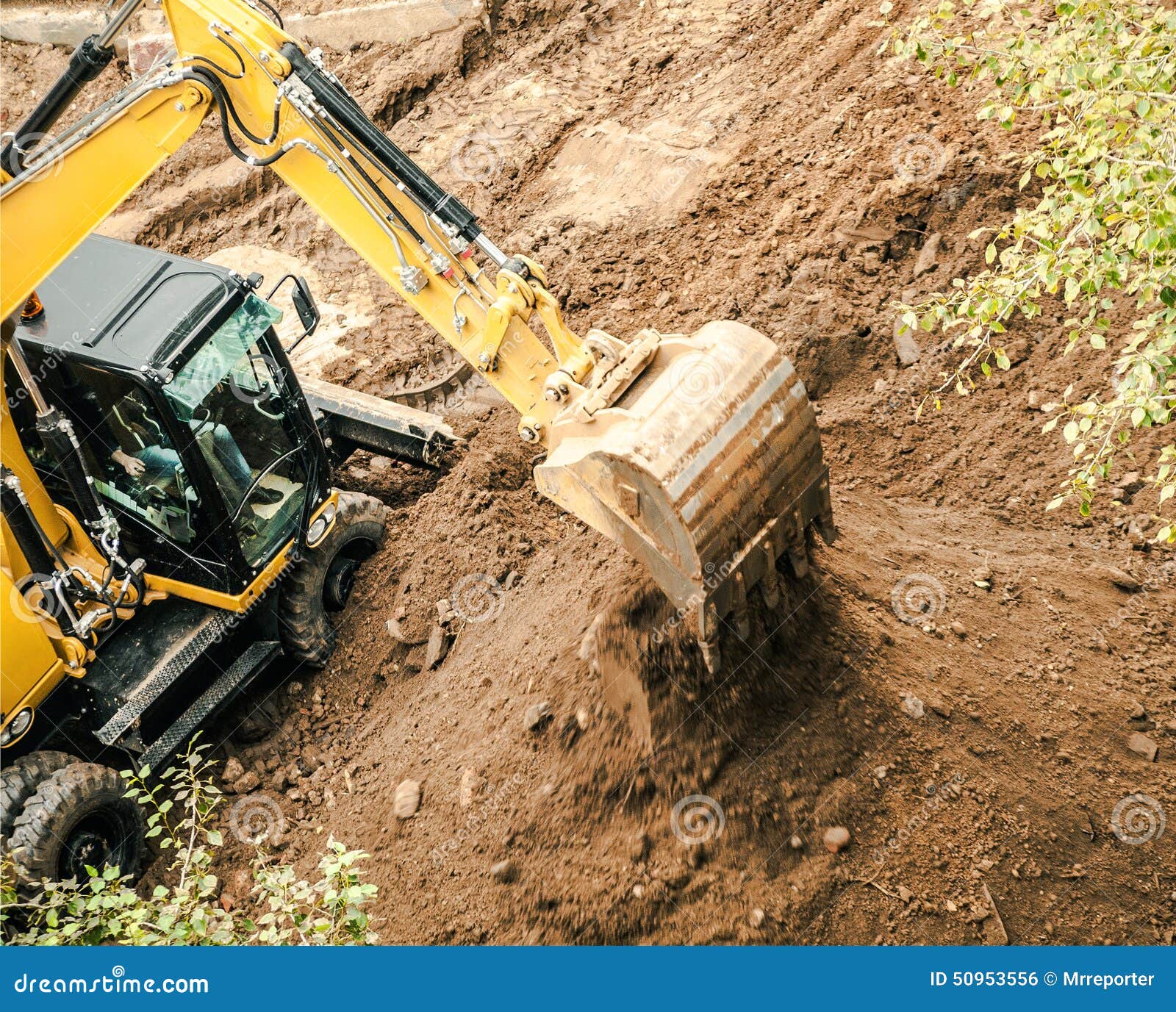 Excavator stock photo. Image of excavator, industrial - 50953556