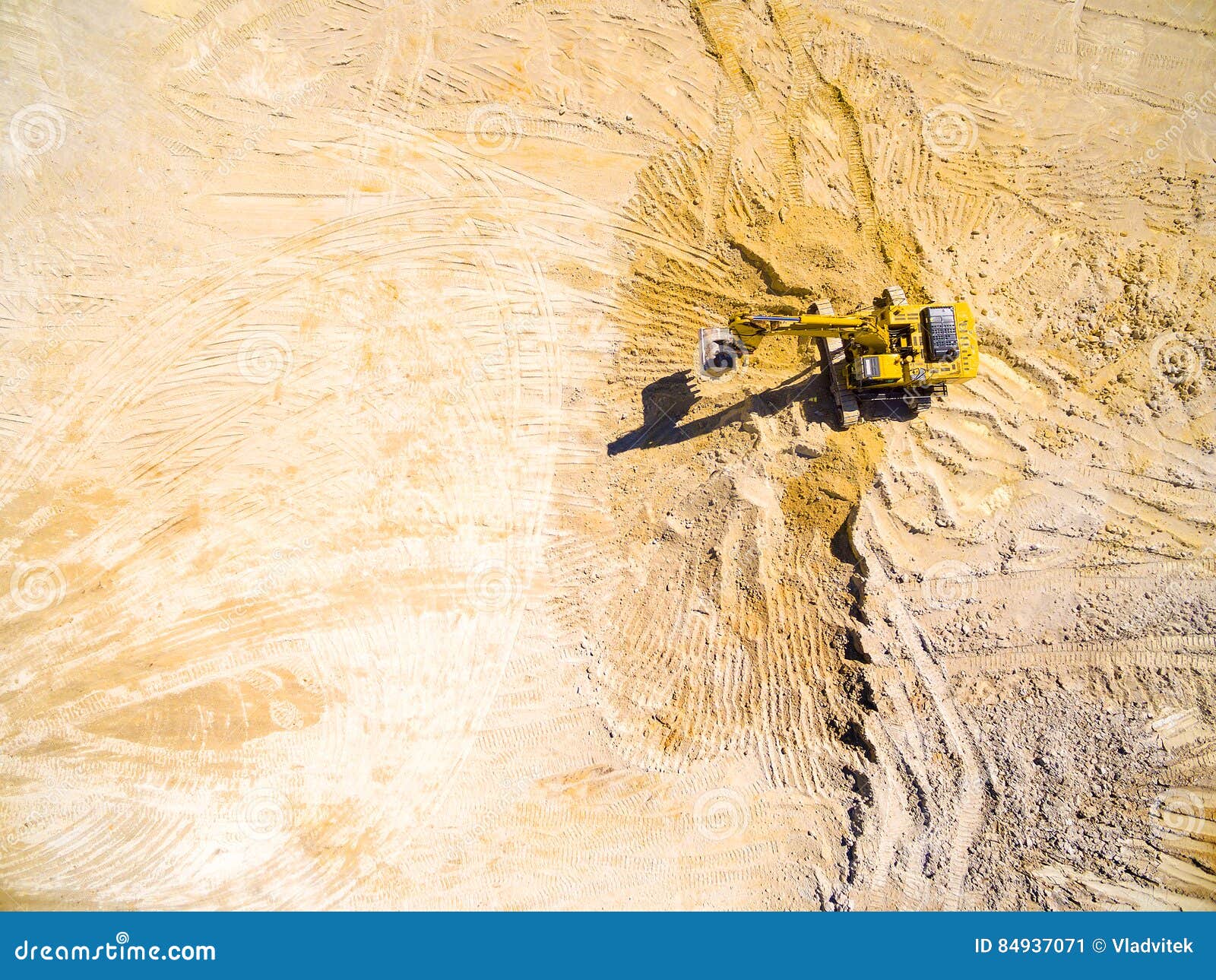 The Excavator. stock image. Image of construction, dumper - 84937071