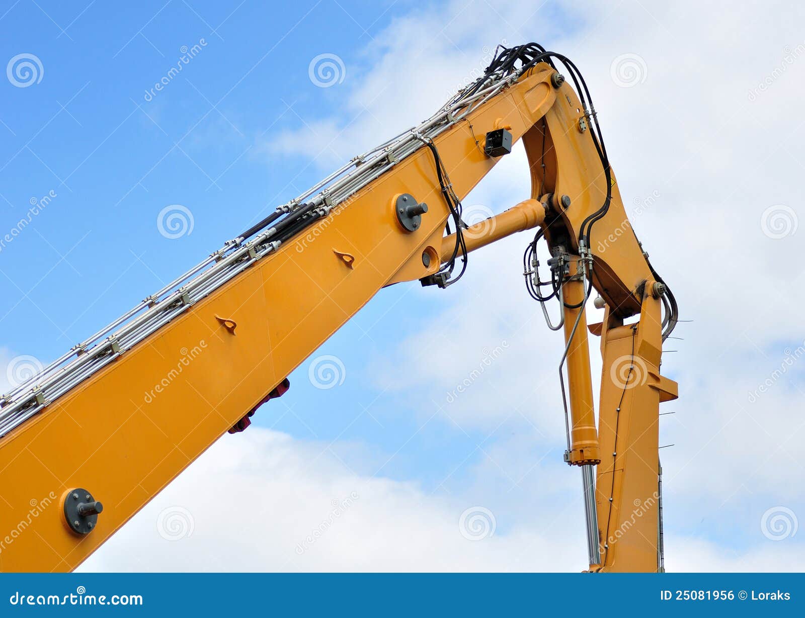 Excavator arm. stock photo. Image of machine, hydraulic - 25081956