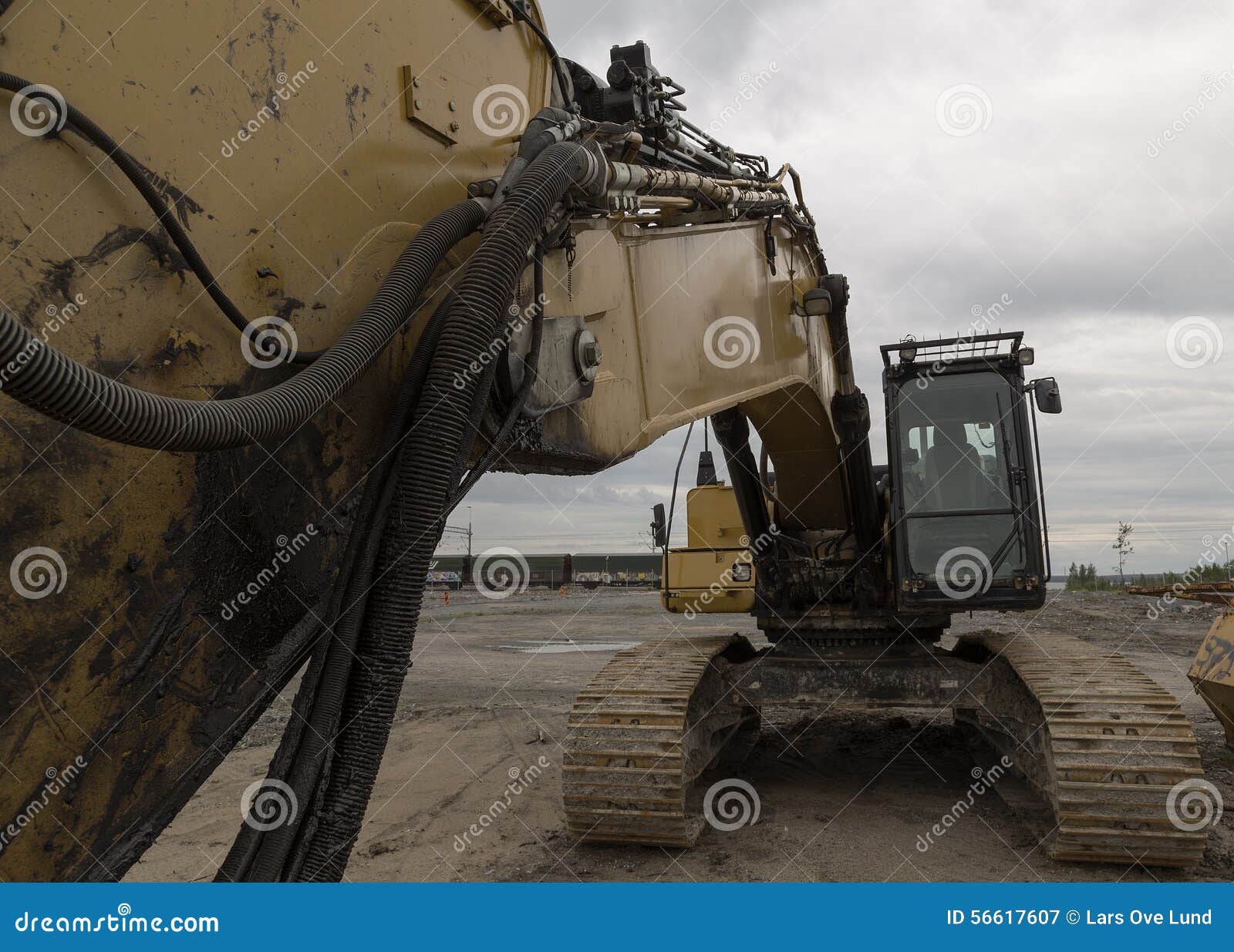 Excavator arm stock image. Image of industry, excavator - 56617607