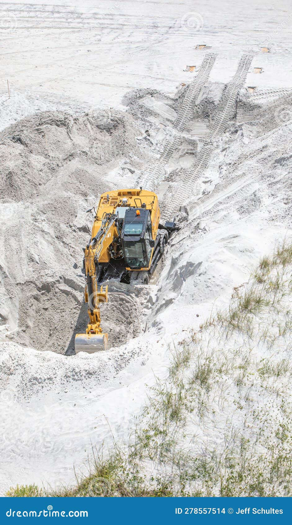 Excavator stock photo. Image of machinery, excavation - 278557514